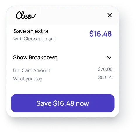 Cleo Cards | Buy and Sell Gift Cards